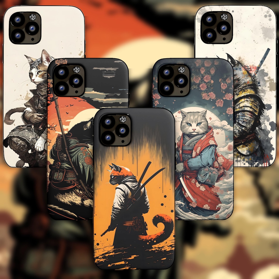 Ukiyoe Samurai Cats Case for iPhone / Case for Samsung / Case for Pixel ...