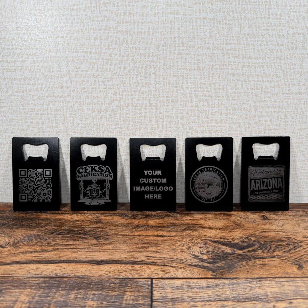 Custom Credit Card Bottle Opener – Personalized Wallet-sized Stainless ...