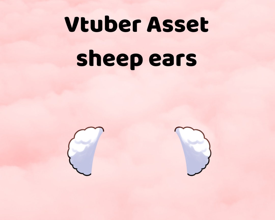 Vtuber Asset Sheep Ears PNG - Etsy