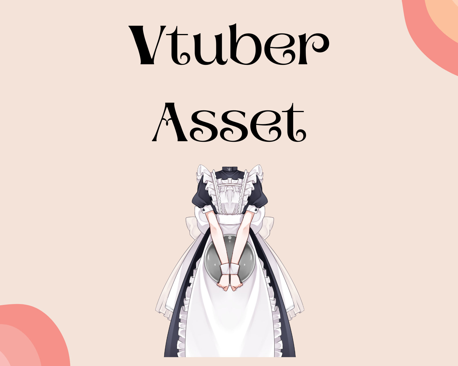 Vtuber Asset Maid Dress PNG Download - Etsy