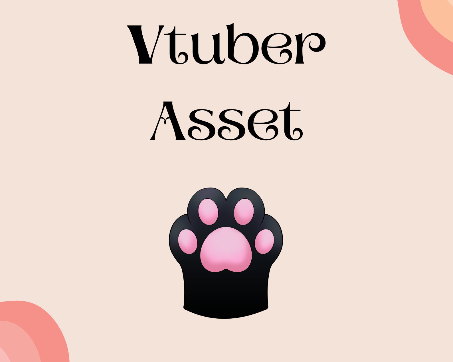 Vtuber Asset Paw Hand PNG Download - Etsy