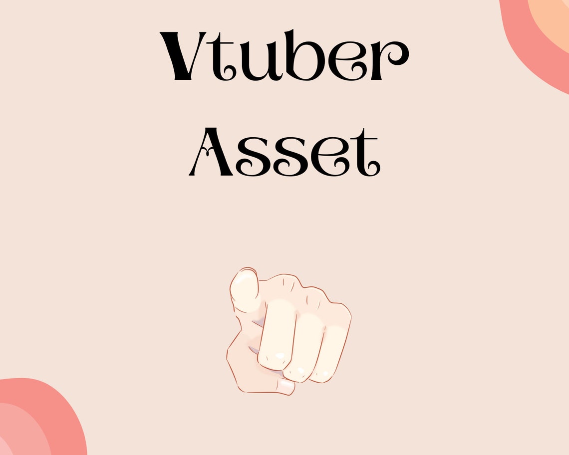 Vtuber Asset Pointing Finger PNG Download - Etsy