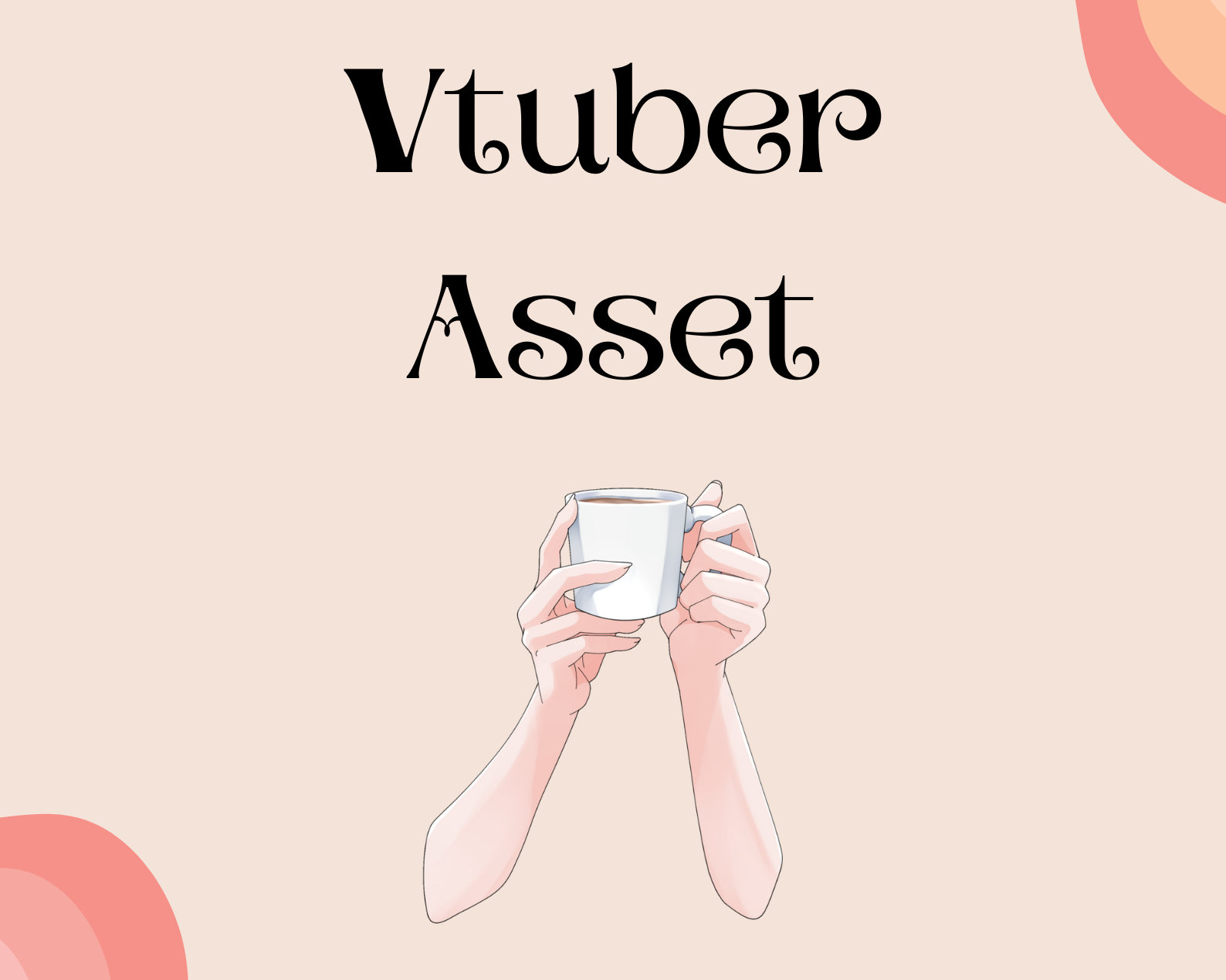 Vtuber Asset Holding Cup PNG Download - Etsy