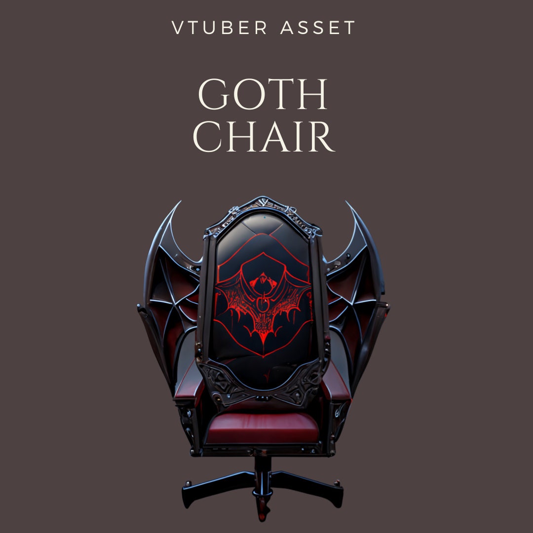 Vtuber Asset Gothic Chair Gaming Chair - Etsy