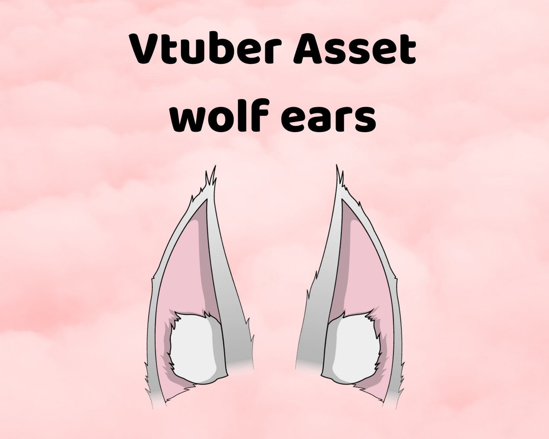 Vtuber Asset Wolf Ears PNG Download - Etsy
