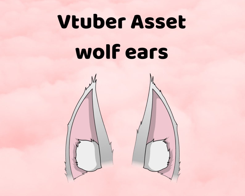 Vtuber Asset Wolf Ears PNG Download - Etsy