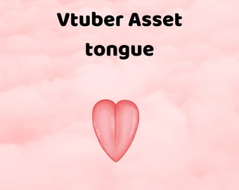 Vtuber Tongue Asset Fully Rigged 2 Saliva Toggles Instant Download ...