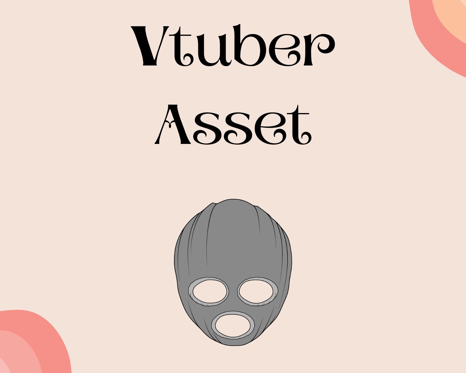 Vtuber Asset Mask PNG Download - Etsy