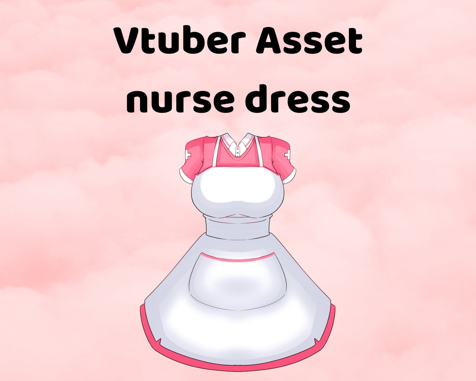 Vtuber Asset Nurse Dress PNG Download - Etsy