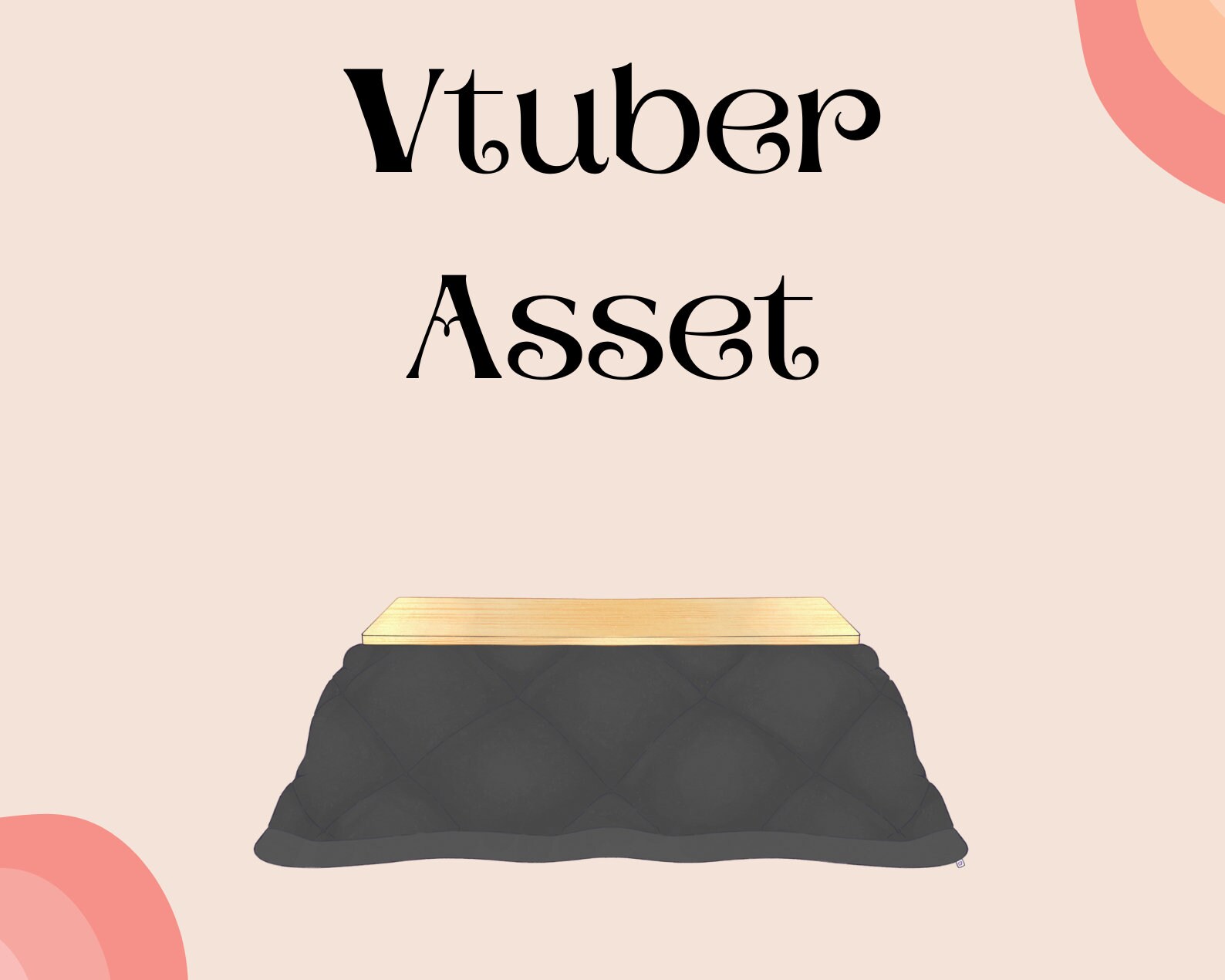 Vtuber Asset Black Table PNG Download - Etsy
