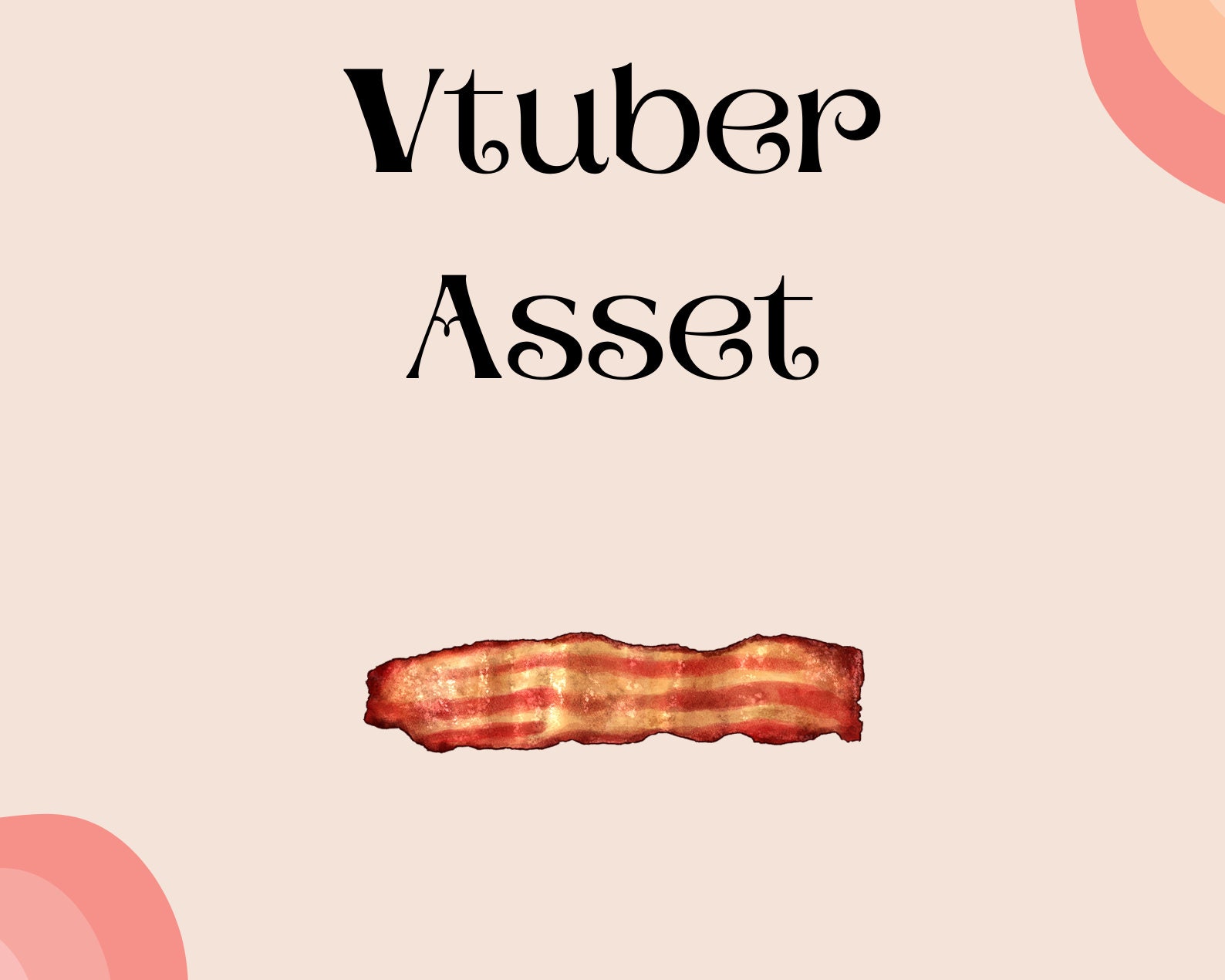 Vtuber Asset Bacon PNG Download - Etsy