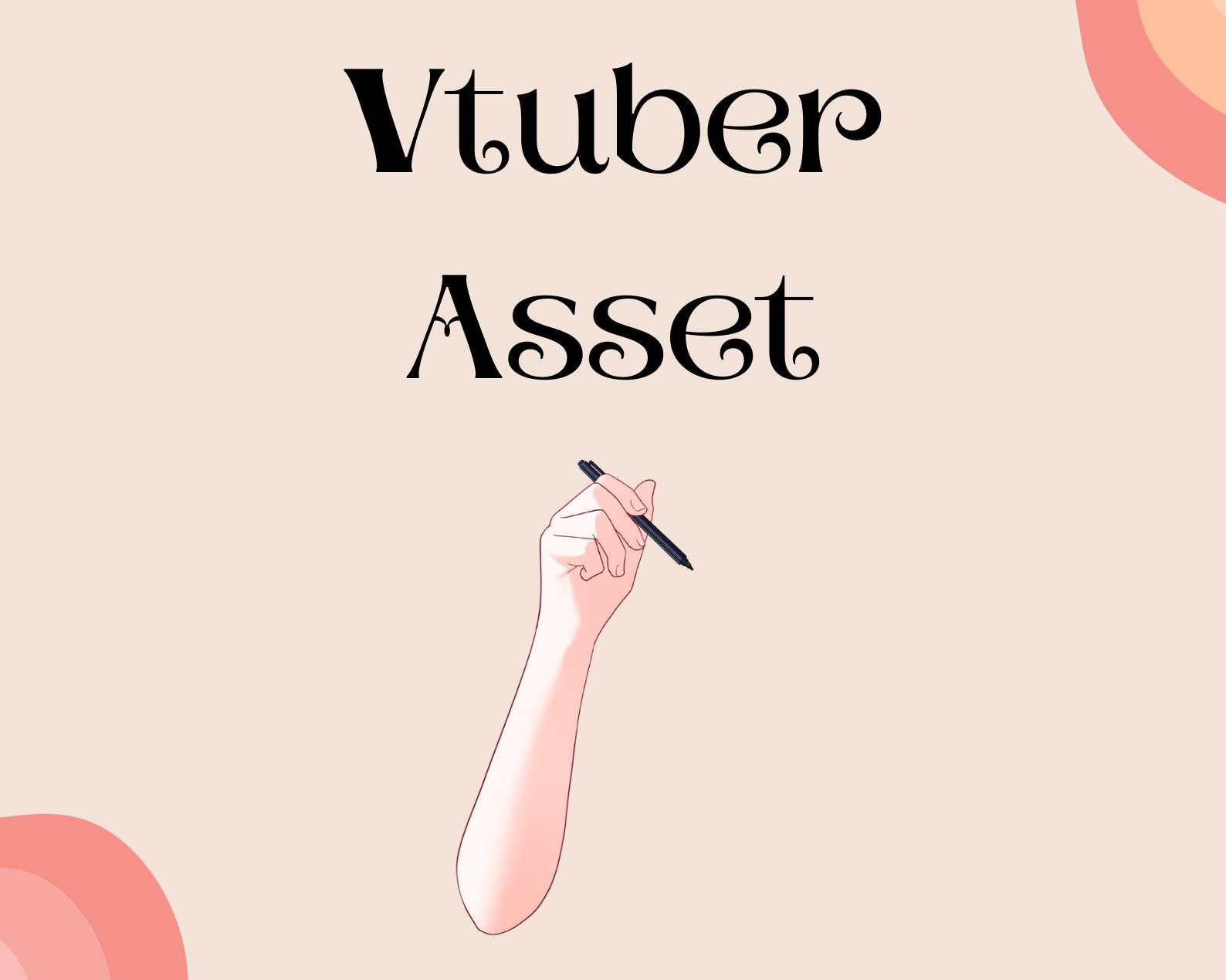 Vtuber Asset Holding a Pen PNG Download - Etsy