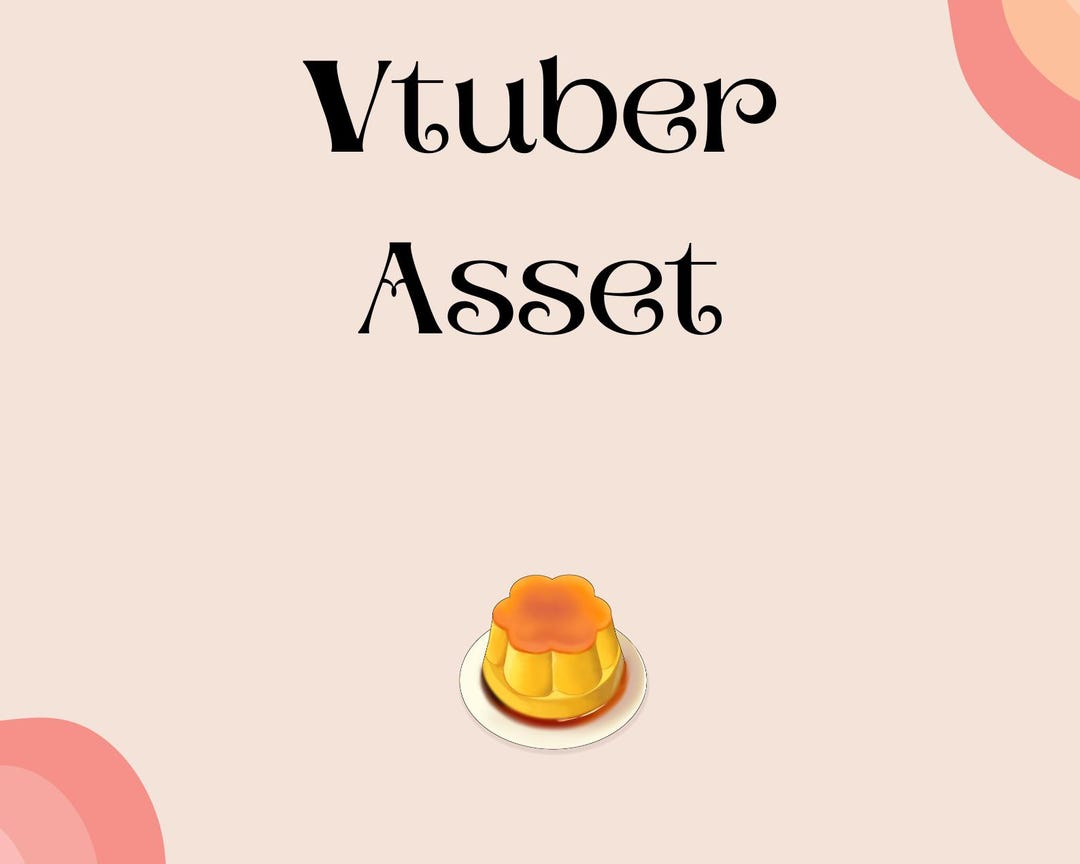 Vtuber Asset Pudding PNG Download - Etsy