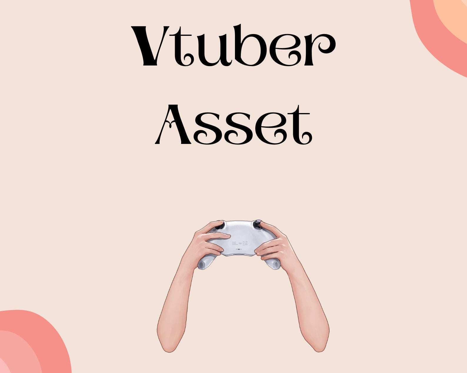 Vtuber Asset Holding a Controller PNG Download - Etsy