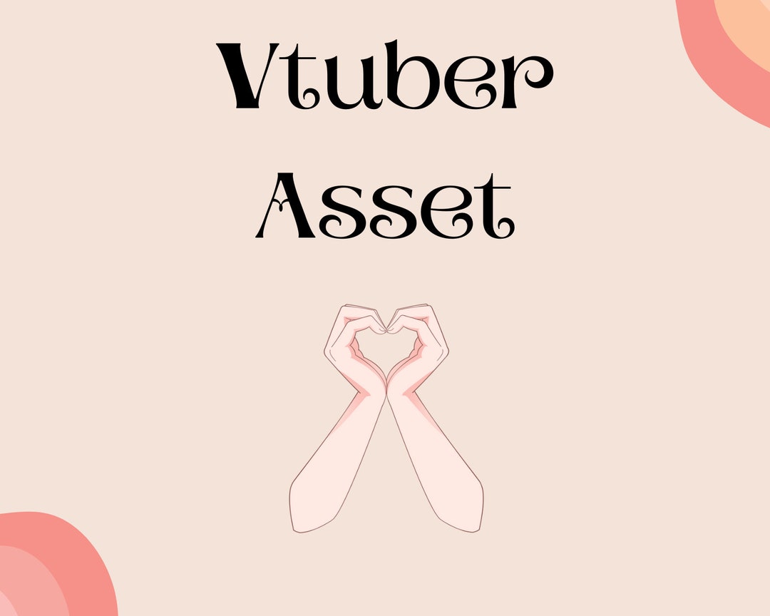 Vtuber Asset Heart Hands PNG Download - Etsy