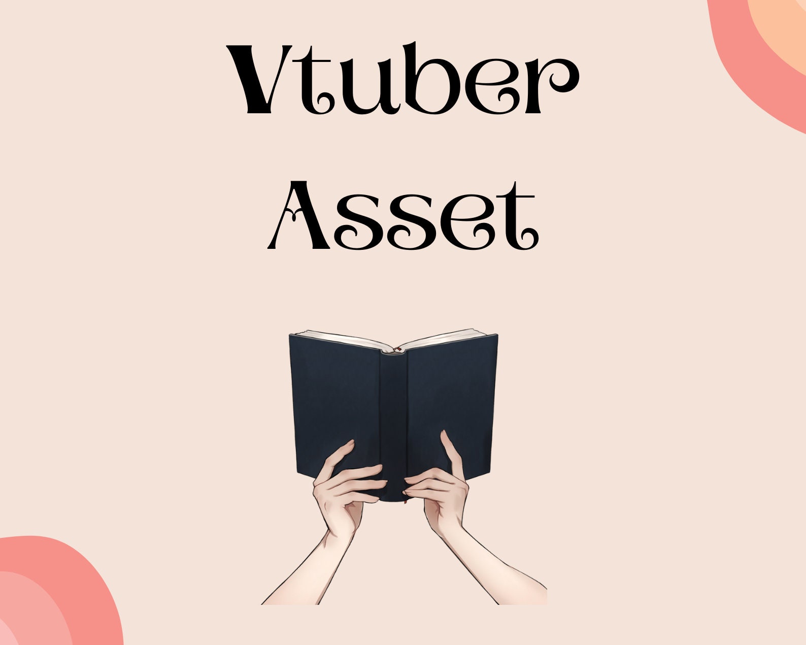 Vtuber Asset Holding a Book PNG Download - Etsy