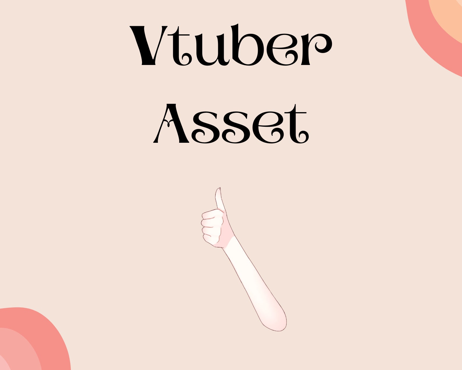 Vtuber Asset Thumbs up Hand PNG Download - Etsy