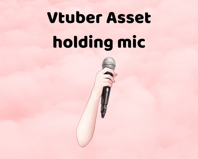 Vtuber Asset Holding Mic PNG Download - Etsy Australia