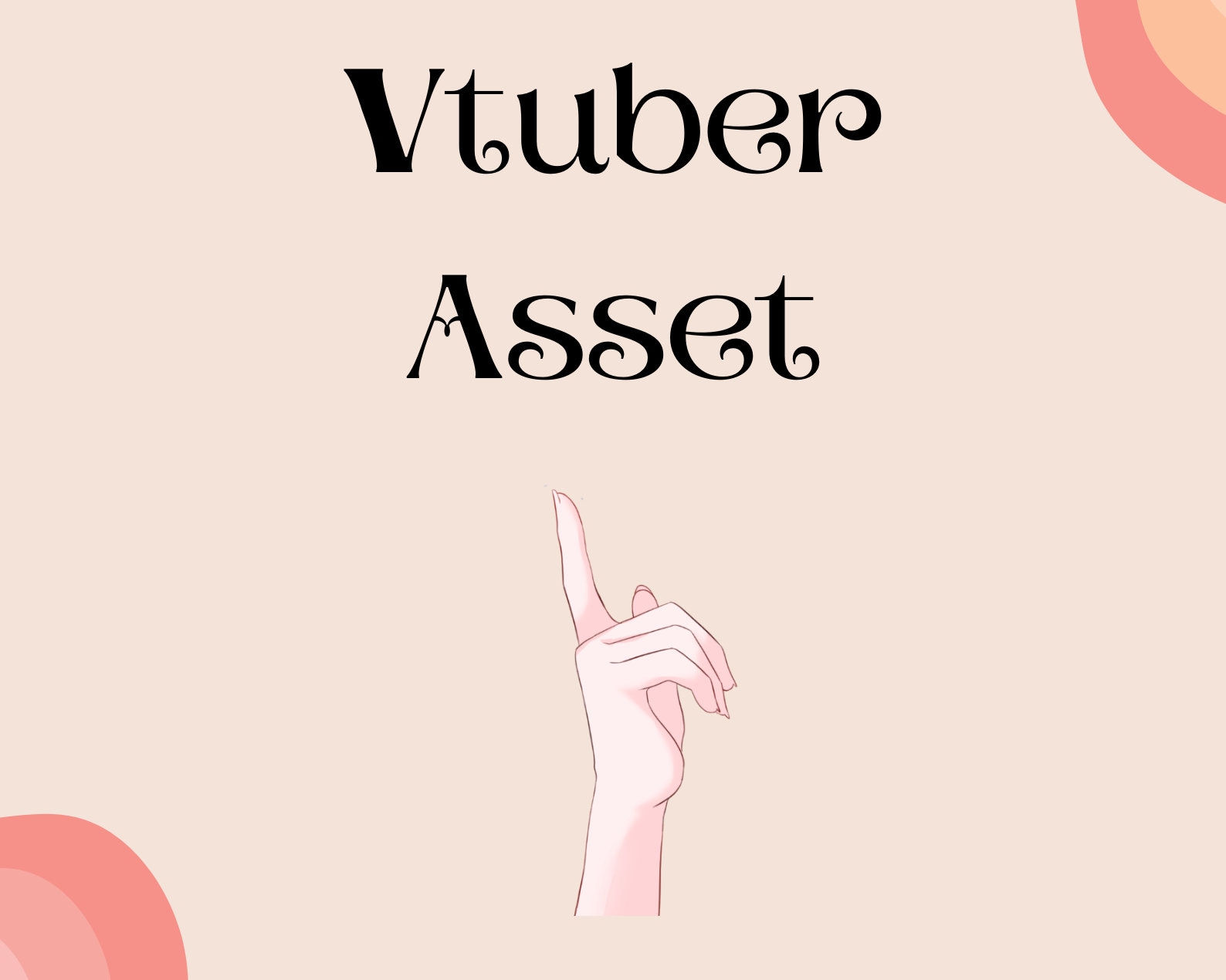 Vtuber Asset Pointing Finger PNG Download - Etsy