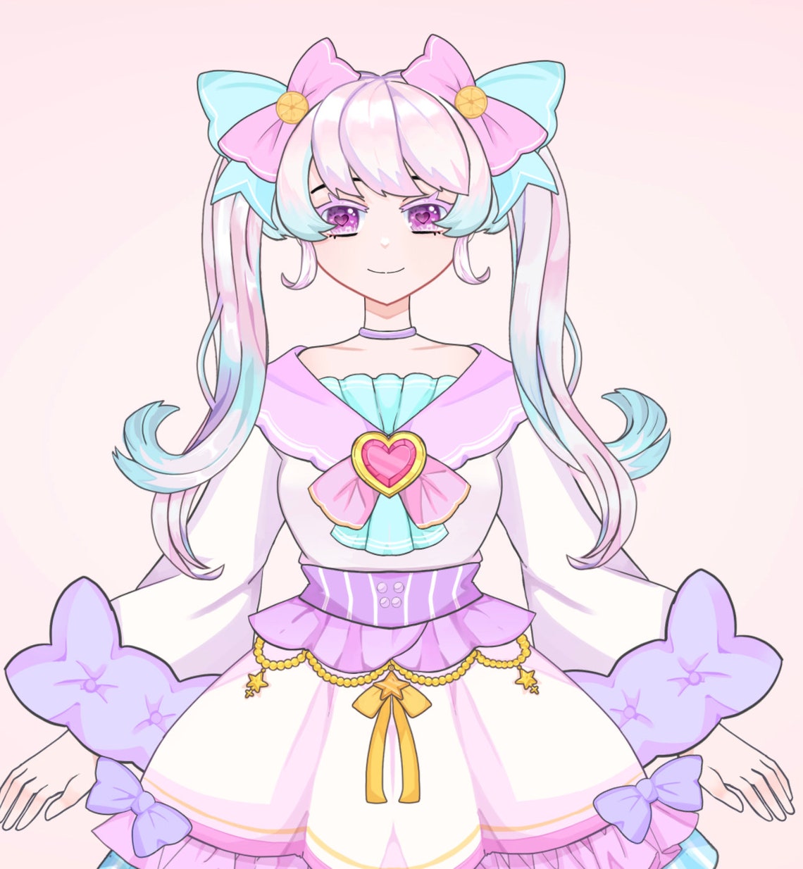 Ready to Use Premade Full Body Vtuber Candy Girl Fully Designed Fully ...