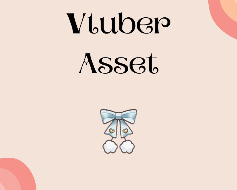Vtuber Asset Blue Ribbon PNG Download - Etsy