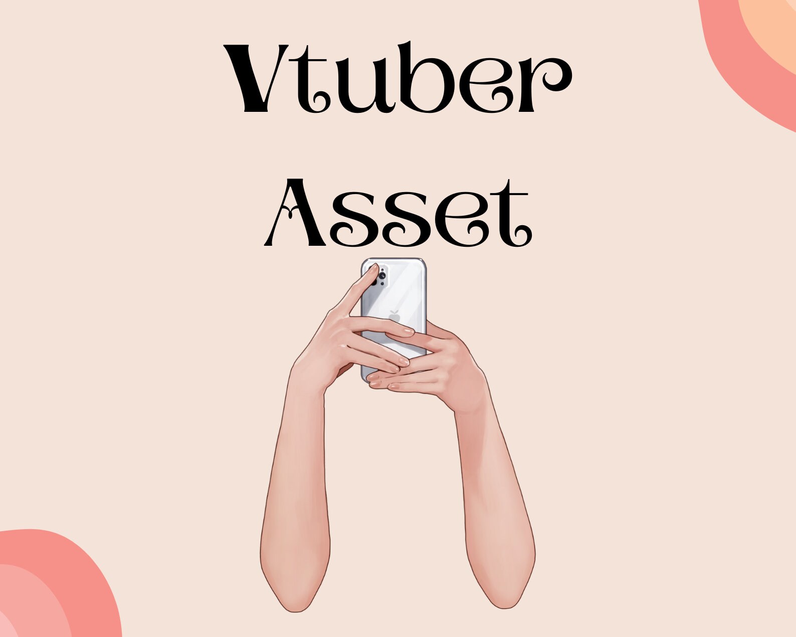Vtuber Asset Holding iPhone PNG Download - Etsy