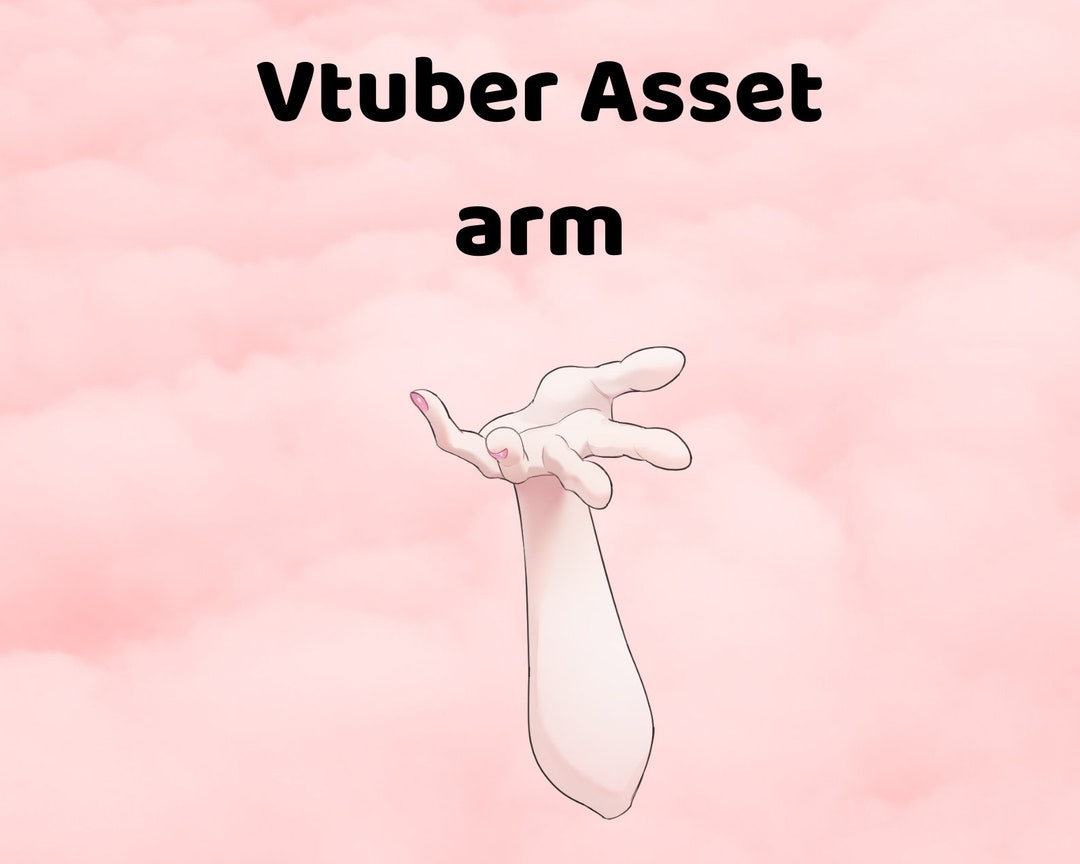Vtuber Asset Arm With Open Hand PNG Download - Etsy