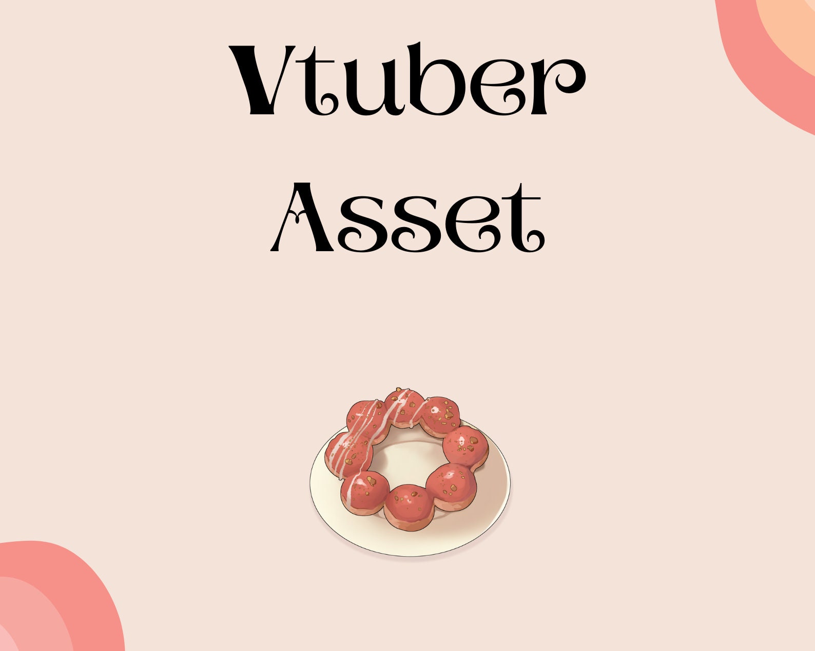 Vtuber Asset Donut PNG Download - Etsy
