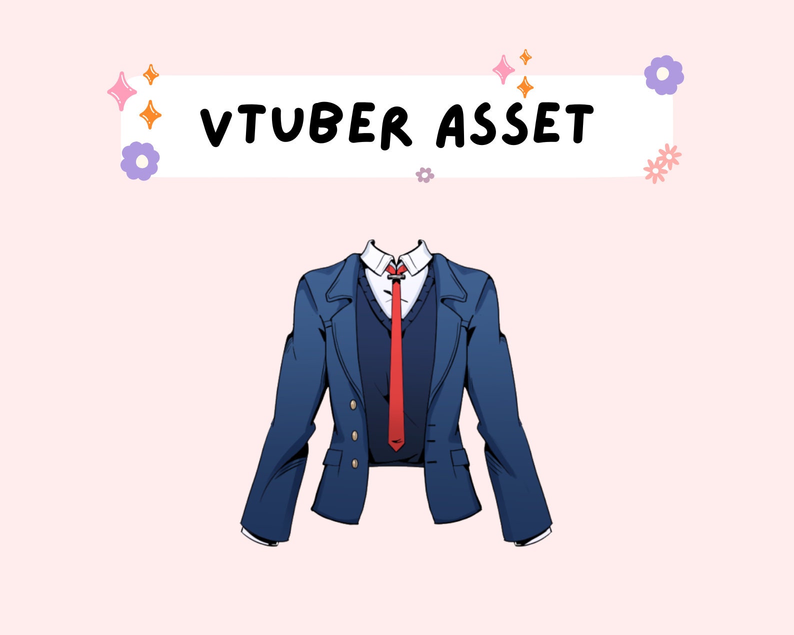 Vtuber Asset School Uniform Clothing / Instant PNG Download / Transparent Background - Etsy