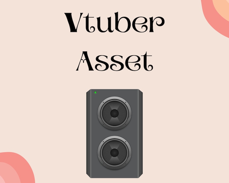 Vtuber Asset Speaker PNG Download - Etsy
