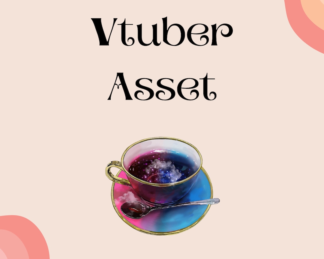 Vtuber Asset Dreamy Tea PNG Download - Etsy