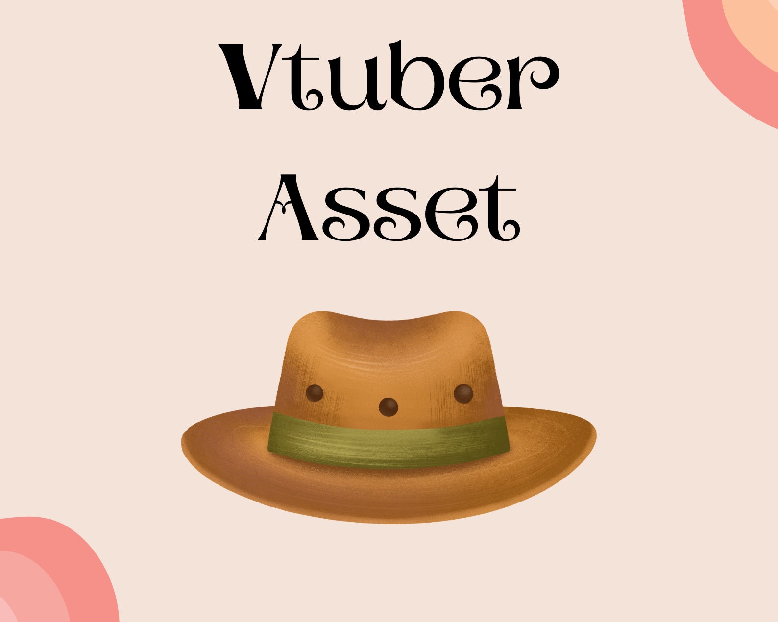 Vtuber Asset Hat PNG Download - Etsy