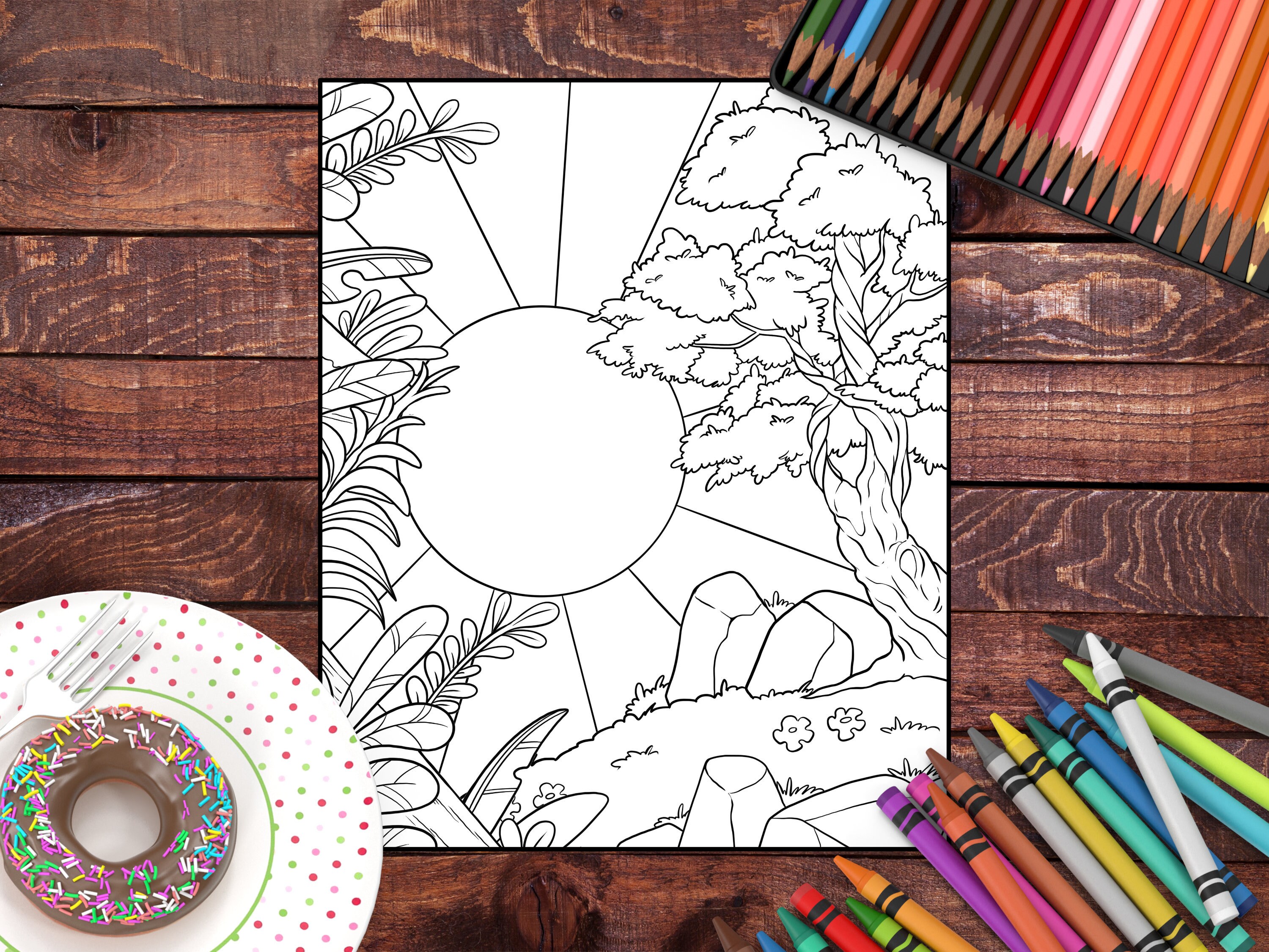 Sunny Days: Adult Coloring Booksand Beach Summer Tropical - Etsy