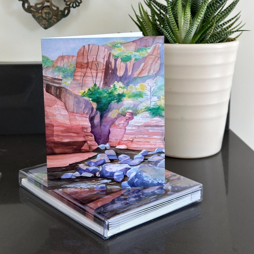 Red Rock Canyon Sedona Arizona Blank Thank You Cards 6 Card Set Oak ...