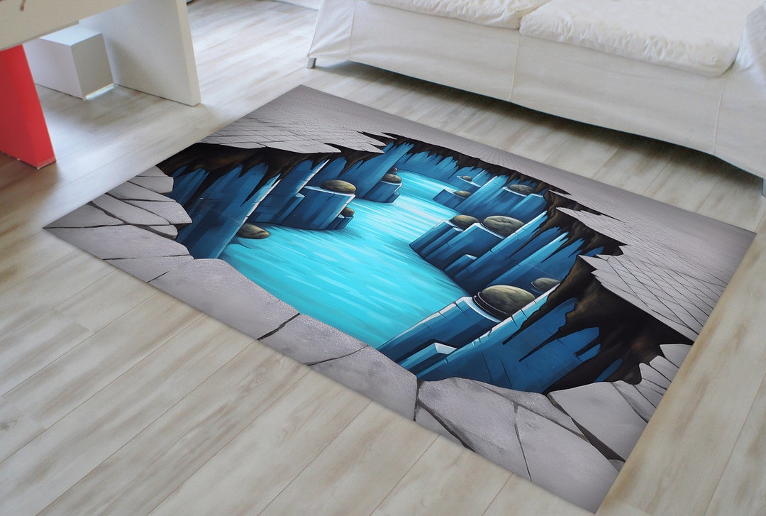 3D Rug, Deep Hole Rug, 3D Huge Crack, Illusion Rug,optical Illusion Rug ...