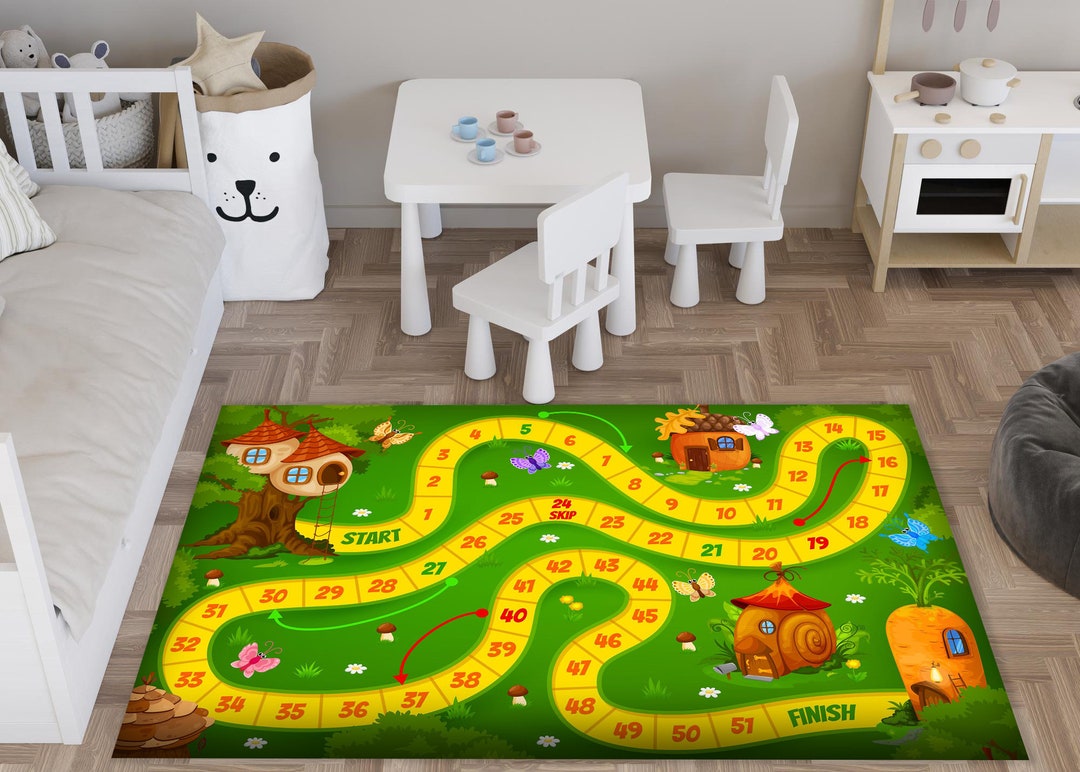 Board Game Rug,arcade Playmat for Kids Room,edication Non Slip Activity ...