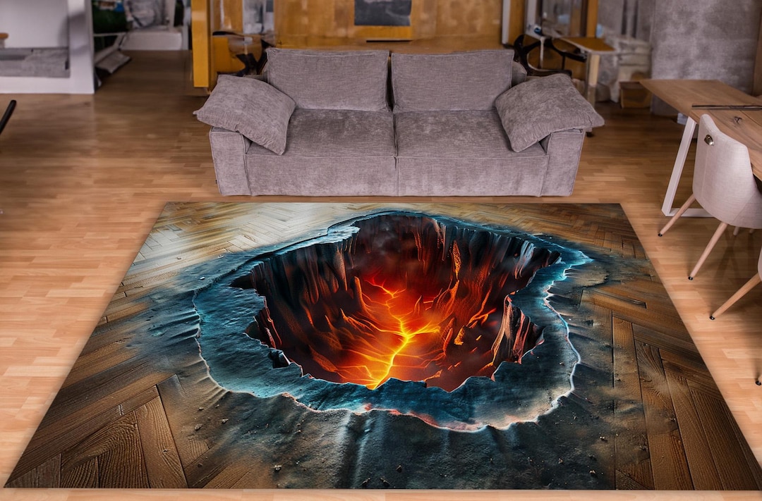 3D Rug, 3D Design, Deep Hole Rug, 3D Huge Crack, Illusion Rug,optical ...