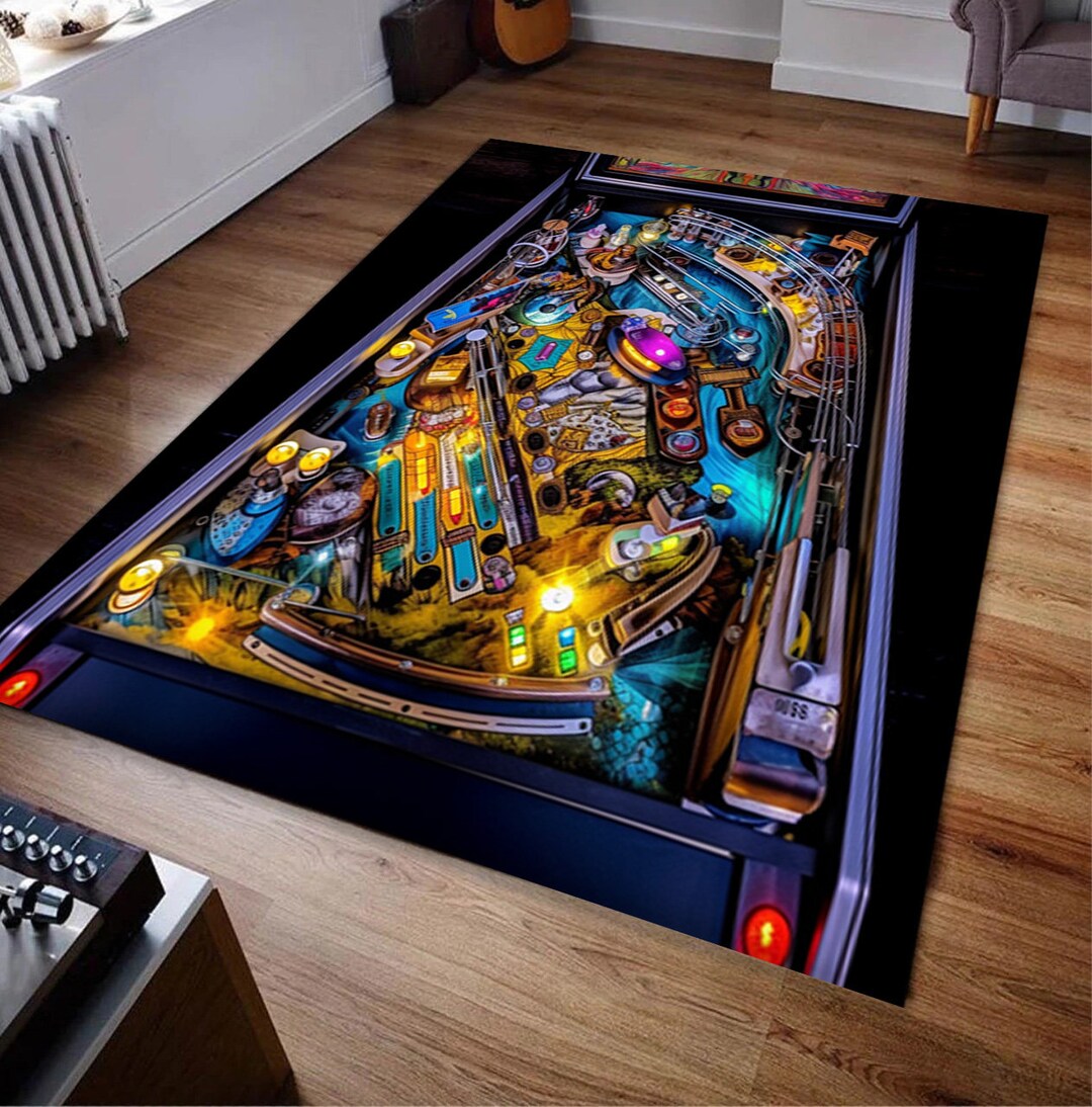 Pinball Rug,modern Rug,living Room Rug,area Rug,custom Rug,gift for Him ...