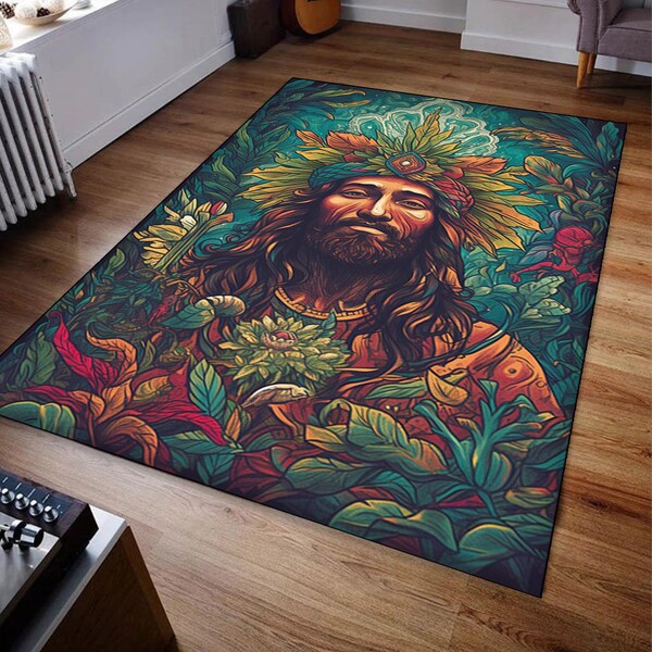 Jesus Rug - Etsy
