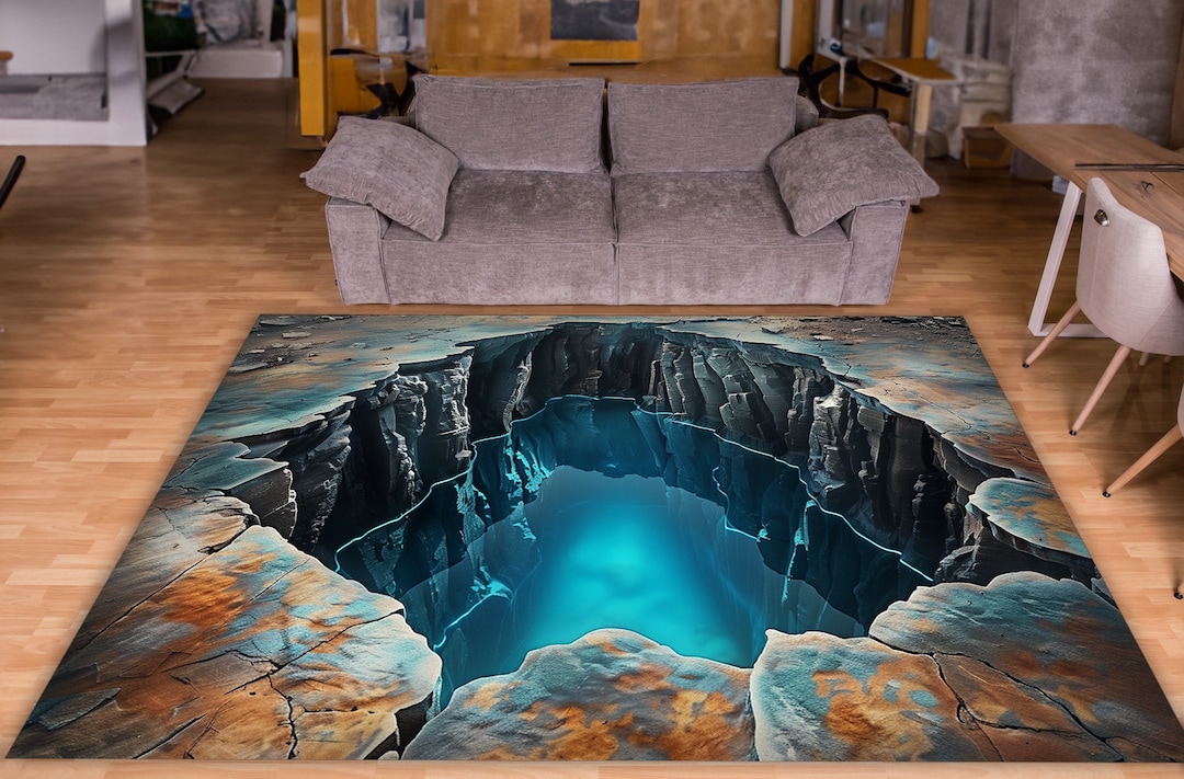 3D Rug, 3D Design, Deep Hole Rug, 3D Huge Crack, Illusion Rug,optical ...