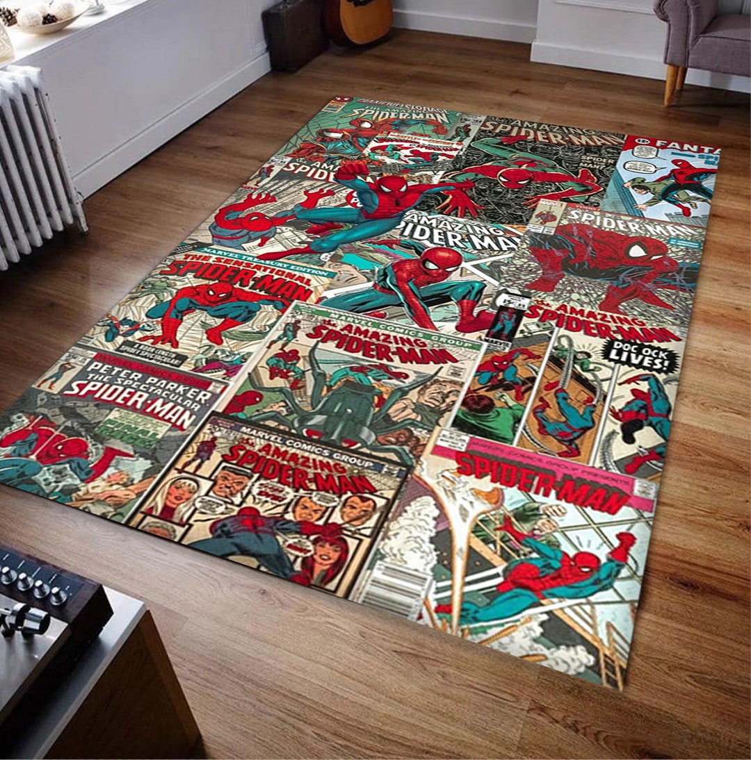 Spiderman Rug,spiderman Meme,spiderman Pointing at Each Other,gamer Rug ...