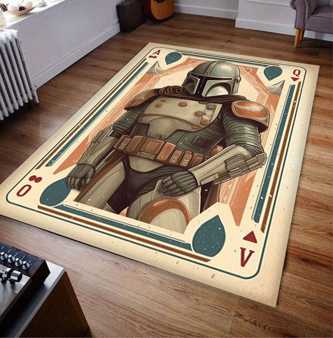 Star Wars Rug Playing Cards Rug Red Rug Dark Vader Rug - Etsy
