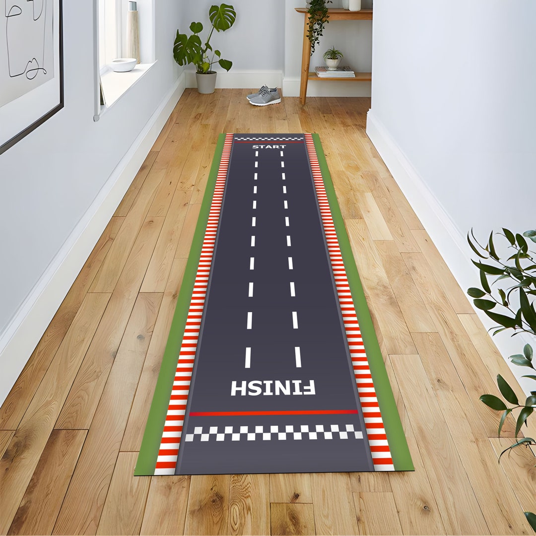Race Track,kids Play Runner Rug,race Track Rug,start Line ,finish Line ...