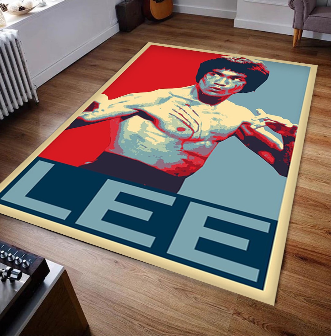 Bruce Lee Rug,lee Vintage Rug, Vintage Rug,retro Legendary Rug, Area ...