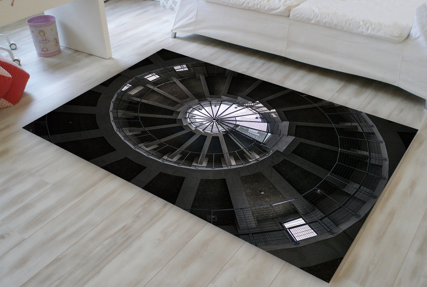 3D Vortex, Stairs Illusion Rug, for Living Room Rug,area Rug,non Slip ...