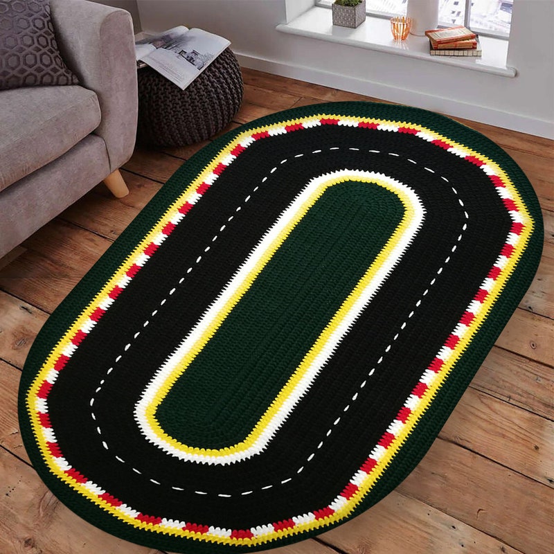 Race Track Rug - Etsy