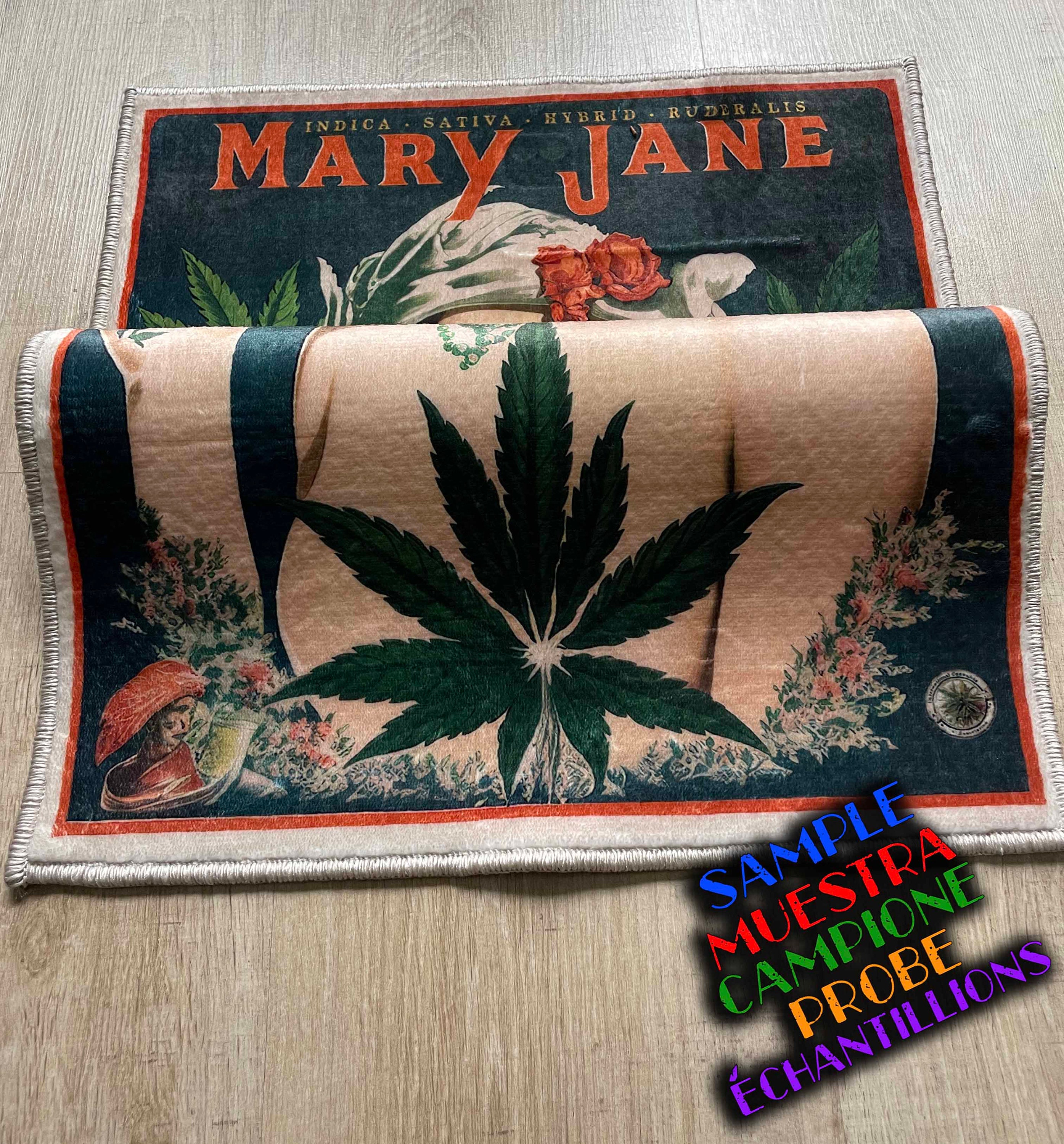 Marijuana Design Rug,weed Head Rug,green Rug, Flowers Rug, Gift for ...