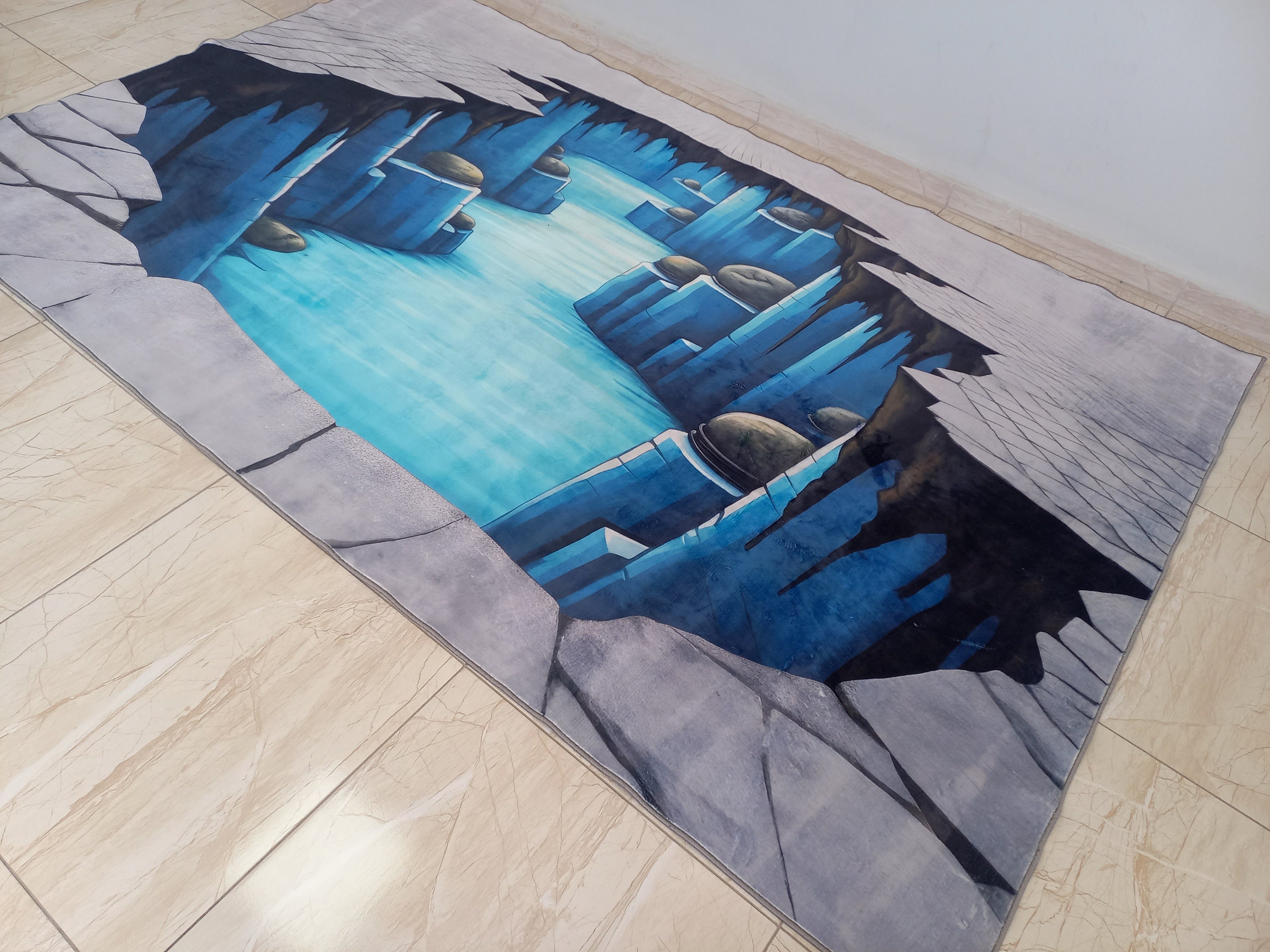 3D Rug, Deep Hole Rug, 3D Huge Crack, Illusion Rug,optical Illusion Rug ...
