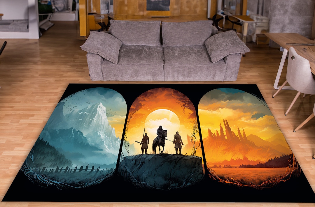 Lord of the Rings Rug, White Tree of Gondor Rug, LOTR Rug, 3D Rug ...