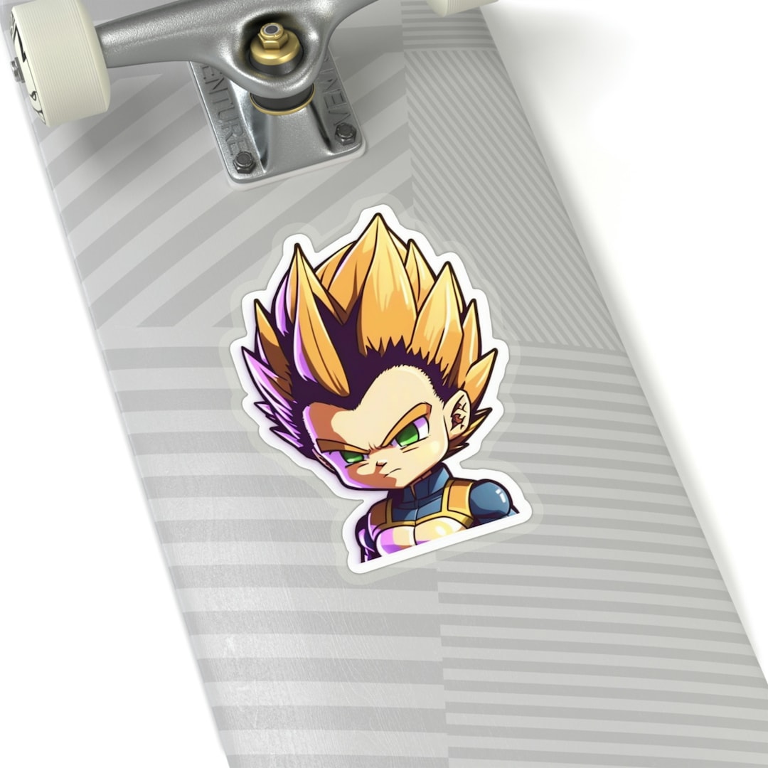 Vegeta Anime Sticker Free Shipping Different Sizes Available - Etsy